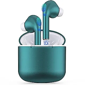 Wireless Earbuds, ENC Noise Cancelling Headphones IPX5 Waterproof Earphones Bluetooth 5.1 Headset With Charging Case Bulit-in Mic Touch Control Stereo In-Ear 30H for iPhone Apple Android Workout Sport