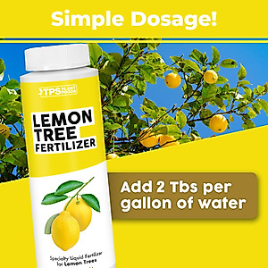 Lemon Tree Fertilizer for Lemon Trees and Citrus, Liquid Plant Food 8 oz (250mL)
