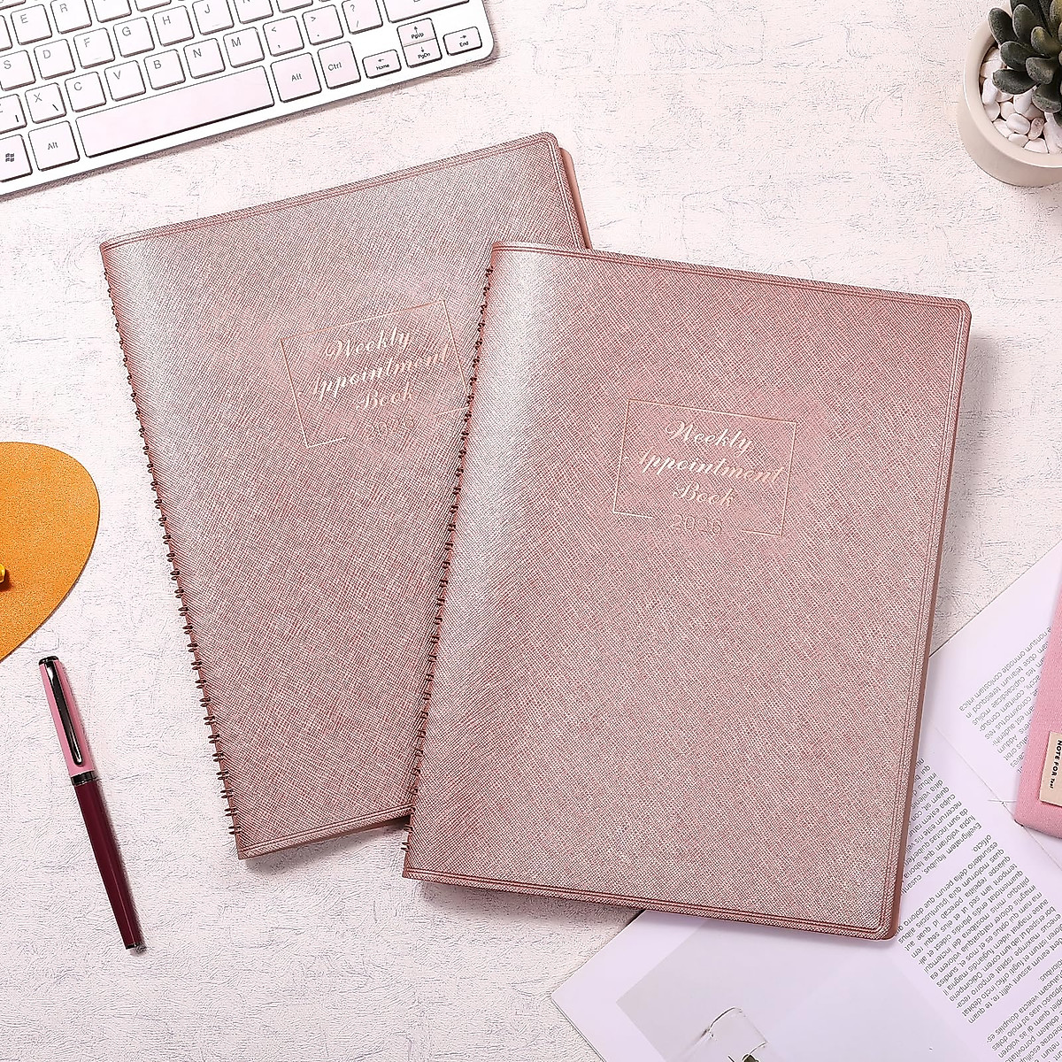 2023 Weekly Appointment Book - Daily Hourly Planner 2023, January 2023- December 2023, 8.4" x 10.6", 15-Minute Interval, Flexible Soft Cover, Twin-Wire Binding, Perfect for Your Life