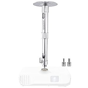 NIERBO Universal Projector Wall Ceiling Mount Hanger 360°Rotatable Head with Extendable Length 11.8 Inch to 19.7 Inch / 11 lbs Load Mounting Bracket