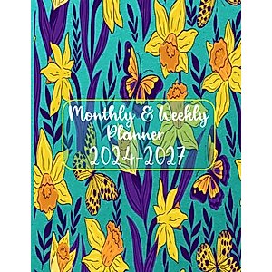 Monthly & Weekly Planner 2024-2027: January 2024 to December 2027 Planner, Yearly Agenda With Tabs Planning, Great For Long-Term Planning to Achieve Your Goals with Greater Ease and Success.