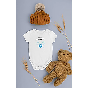 Pop Threads Hey Listen Navi Video Gaming Gamer Infant Bodysuit Unisex Baby Girl Boy Clothes Black 6M