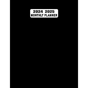 2024-2025 Monthly Planner: Stay Productive and Stylish with Our Elegant Large Black Two 2 Year Agenda Organizer Diary - 24 Months Calendar