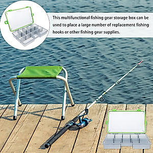 BESPORTBLE 1Pc Box Fishing Gear Storage Box Fishing Trays Tackle Organizer Tackle Bag jewelery organzer Lures Bag Earring Holder Fishing Storage Organizer Portable Plastic Bead Earrings