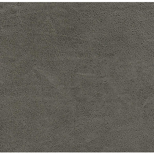 Homepop Home Decor | Modern Square Ottoman with Metal X Base | Ottoman for Living Room & Bedroom | Decorative Home Furniture (Gray Faux Leather) Small