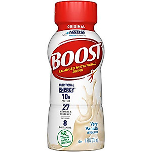 BOOST Original Balanced Nutritional Drink, Very Vanilla, 8 FL OZ (Pack of 6)