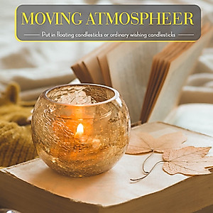 48 Pack 2 inch Floating Candles 3-4 Hours Long Burning Unscented White Floating Candles for Cylinder Vases Valentine's Day, Party Wedding Centerpieces Pool Holiday Romantic Night Decorations