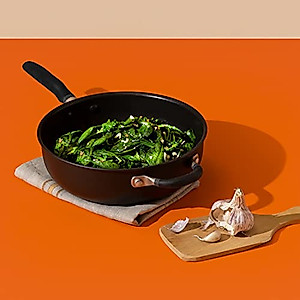 Meyer Accent Series Hard Anodized Nonstick Chef Pan with Helper Handle, 4.5 Quart, Matte Black