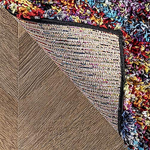 nuLOOM Ardelle Swirl Shag Runner Rug, 2' 6" x 6', Multi