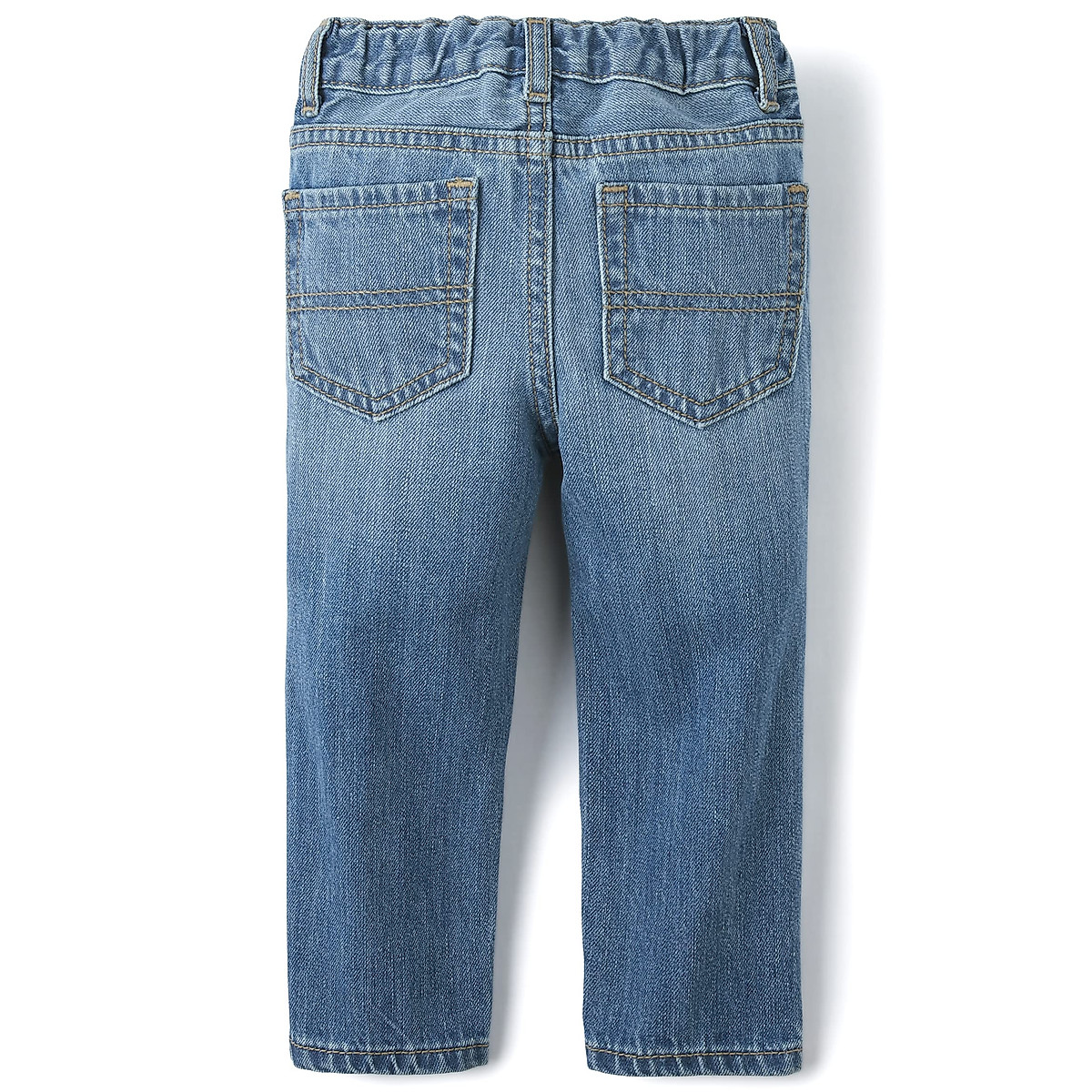 The Children's Place baby boys And Toddler Basic Straight Leg Jeans, Carbon Wash/Dk Juptier 2 Pack, 12-18 Months US