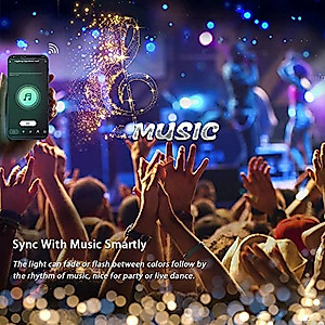 UDOOSOL Solar Spot Lights Outdoor,Compatible with Alexa,Color Changing Music Sync Solar Landscape Spotlights,Bluetooth App Control Solar Powered Wall Lights Waterproof Auto On House Tree Garden