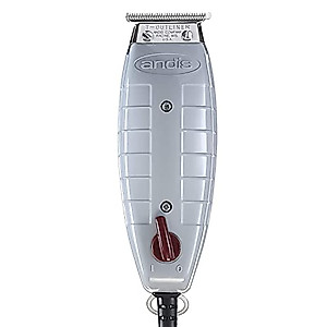 Andis Professional T-Outliner Beard/Hair Trimmer with T-Blade, Gray, Model GTO (04710) with a BeauWis Blade Brush
