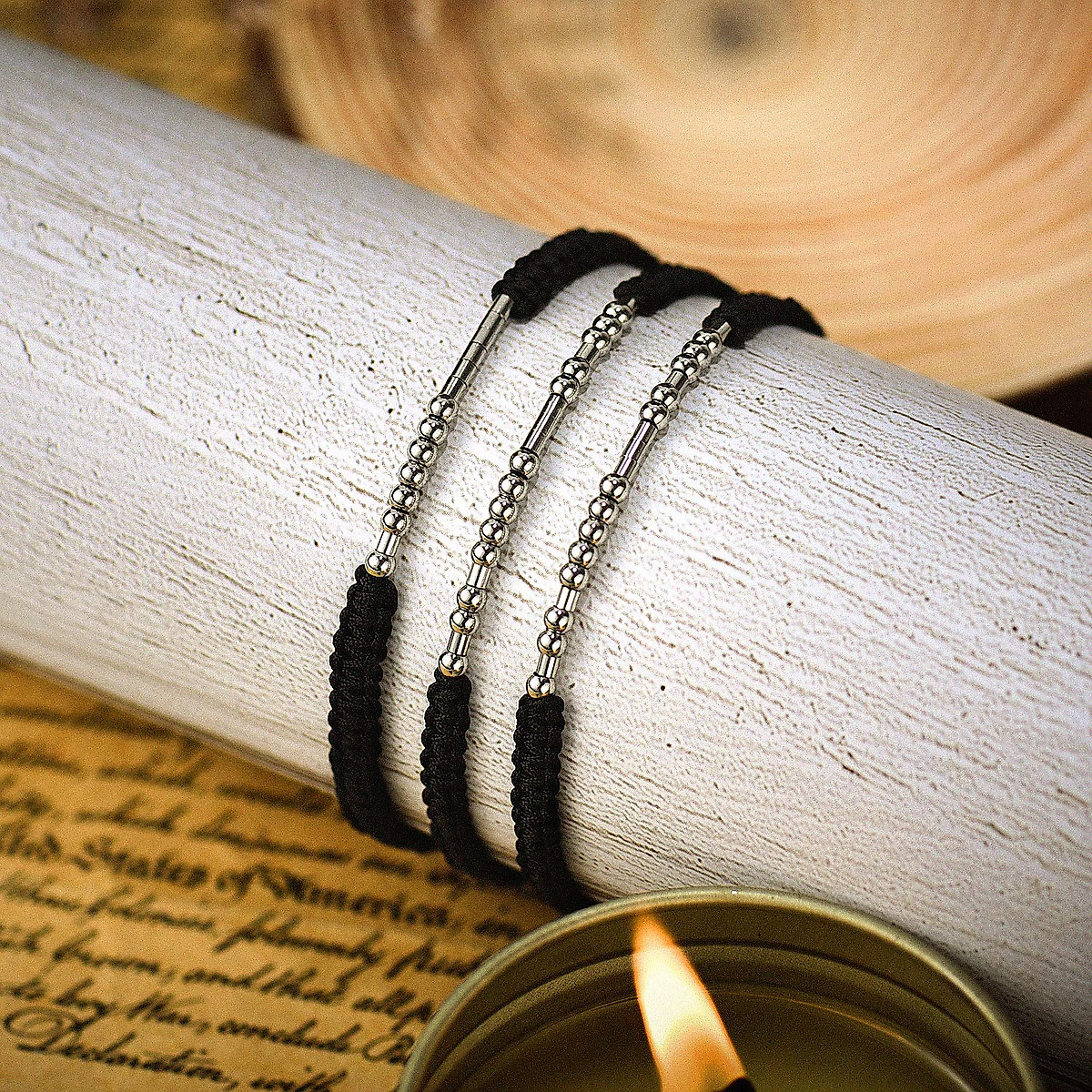 Shonyin Best Bitches Morse Code Bracelets for Women Friendship Matching Bracelet Set Best Friends Galentines Day Jewelry Unique Gifts for 3
