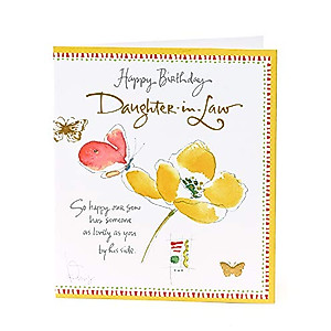 Daughter-in-Law Birthday Card - Birthday Card for Daughter-in-Law - Daughter Birthday Card - Gift Card for Her - Birthday Gifts for Daughter-in-Law