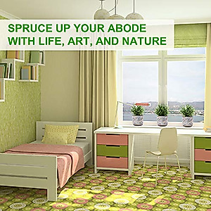 Vivimee 2 Pack Ceramic Plant Pots, 5 Inch Flower Pot Set, Planter Set with Drainage Hole for Indoor Plants, Cactus, Succulent, Snake Plants, Bamboo, Clay Pottery Garden Pots for Outdoor Plants(Gray)