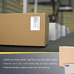 BETCKEY - 3" x 2" (76 mm x 51 mm) Multipurpose & Shipping Labels Compatible with Zebra & Rollo Label Printer,Premium Adhesive & Perforated [2 Rolls, 1500 Labels]