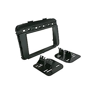 Scosche KA2418DDB Compatible with 2016-19 Kia Sorento ISO Double DIN Dash Kit Black