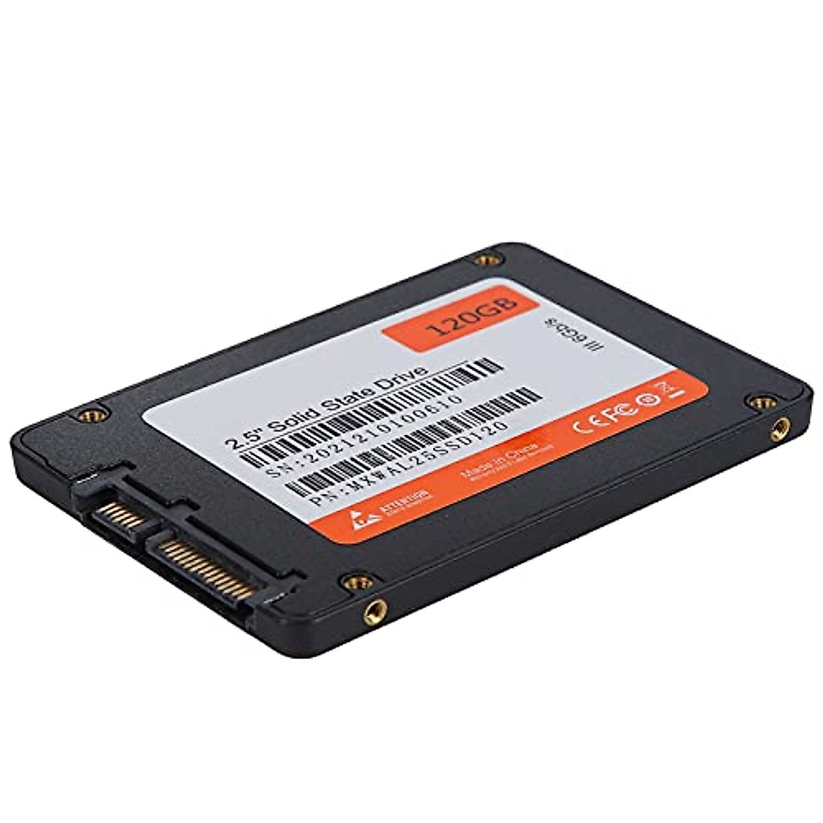 PUSOKEI Extreme Portable SSD, Upgrade PC or Laptop Memory and Storage, External Solid State Drive, 2.5in Auto Identification for Sata SSD for Desktop Computers, Notebook(120GB)