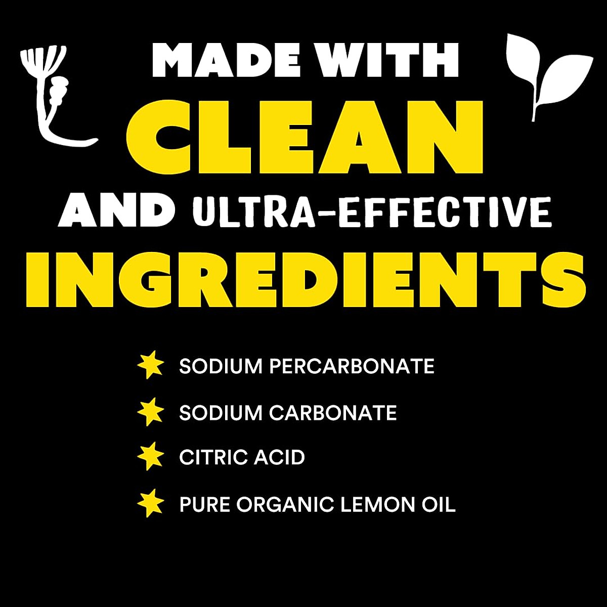 Molly's Suds Natural Oxygen Whitener | Natural Bleach Alternative, Plant-Derived Ingredients | Whitens Brights and Brightens Colors (Pure Lemon Essential Oil - 41.09 oz)