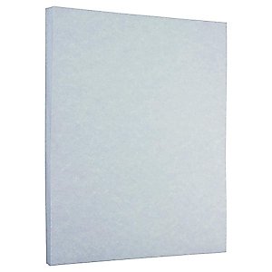 JAM PAPER Parchment 24lb Paper - 90 gsm - 8.5 x 11 - Blue Recycled - 50 Sheets/Pack