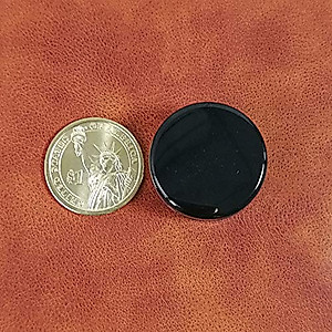 (50 Pieces, Black Lid) 5gram/5ml Round Clear Container Jars with Black Screw Cap Lids for Lip Balms, Makeup Samples Makeup Eye Shadow Nails Powder Jewelry - BPA Free