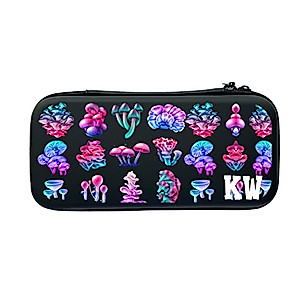 Groovy Case Made For Nintendo Switch Personalized Name Switch OLED Console Games Protective Funny Mushrooms Travel Carry Case for Gamers Kids Girls MB128