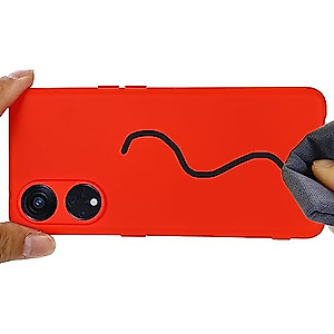 Case for OPPO Reno8 T 5G/OPPO A1 Pro, Liquid Silicone Protective Phone Case for OPPO Reno8 T 5G/OPPO A1 Pro with Silicone Lanyard, Slim Thin Soft Shockproof Cover for OPPO Reno8 T 5G/OPPO A1 Pro