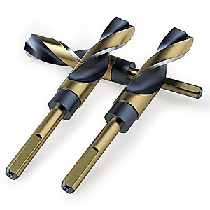 LEPEVNEY 16mm Reduced Shank Twist Drill Bit with 10mm Shank for Stainless Steel Aluminum Alloy Metal Copper Plastic Wood, Made of High Speed Steel 4341, Ideal for Drilling Steel Plate