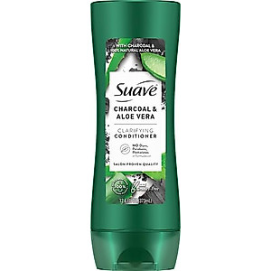 Suave Professionals Clarifying Conditioner for Oily Hair Charcoal Aloe Vera Paraben Free 12.6 oz