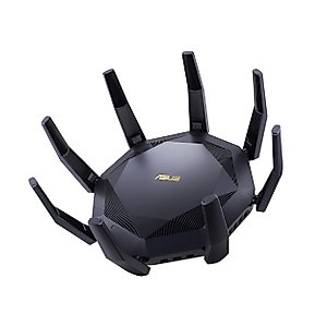 ASUS RT-AX89X (AX6000) Dual Band 12-stream WiFi 6 Extendable Router, Dual 10G Ports, Gaming Port, Mobile Game Mode, Subscription-free Network Security, Instant Guard, VPN, AiMesh Compatible