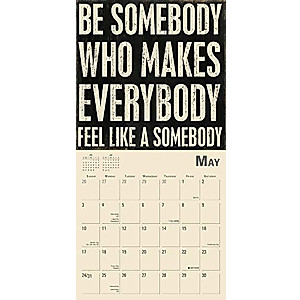 Words to Live by 2020 Wall Calendar