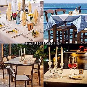 Table Numbers, 20 Pcs Wedding Table Numbers, Gold Double-sided Plastic Table Signs Seat Numbers for Wedding Reception Party Birthday Anniversary Catering Banquet Restaurant Event Decor,1-20