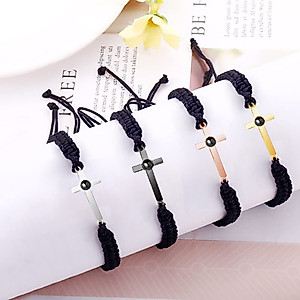 Certykllp Personalized Men Women Photo Cross Bracelet With Picture Inside Custom Photo Projection Bracelet With 100 Languages I Love You Memorial Picture Charm Bracelets Best Friend Gift