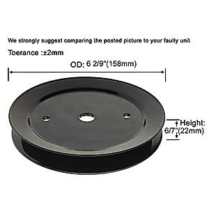 q&p 195945 6 1/4" Spindle Drive Pulley is for 42" and 46" Mower Decks Replaces AYP 195945 197473 Mandrel Pulley Fits 2146XLS 2246LS 2346XLS LT152