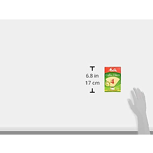 Melitta M4 Cone Coffee Filters Natural, 100 Count, Brown