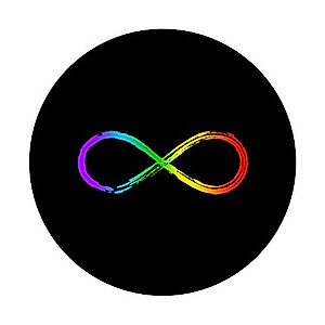 Infinity Symbol 8 LGBT Gay Pride Rainbow Math Eternity PopSockets Swappable PopGrip