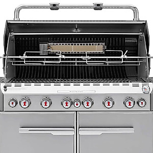 Weber Summit S-670 6 Burner Stainless Steel Natural Gas Grill Center