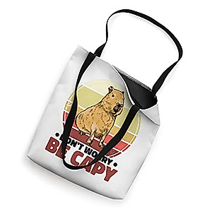Don't Worry Be Capy Capybara Tote Bag