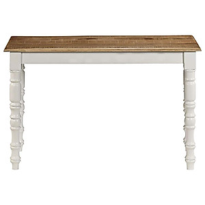 Dining Table,Industry Offic Table,Rectangle Conference Table,Writing Desk,Console Table,Cocktail Table,Perfectly in a Dining Room, Den, Office Room, Family Room, 47.2"x23.6"x29.9" Solid Mango Wood