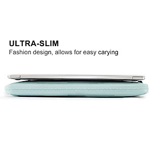 DOMISO 17.3 inch Shock Resistant Laptop Sleeve with Handle Protective Case Compatible with 17.3" Notebook/Dell Inspiron/MSI/HP Pavilion Ideapad/Samsung/HP, Mint Green