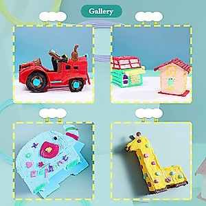 24 Colors 3D Pen Filament. Includes 20 Vibe Colors and 4 Glow in Dark Colors. 10 Feet, 1.75mm Each. PLA Kids Safe Refill