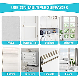 NADAMOO Beige Multi Surface Touch Up Paint, Interior and Exterior House Appliance Paint for Cabinet, Wall, Door, Furniture, Windows, Shutter and Trim