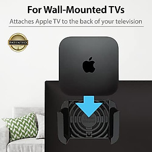 TotalMount Apple TV Mount – Compatible with all Apple TVs (including new 2022 models, 2021 models, and Apple TV 4K)
