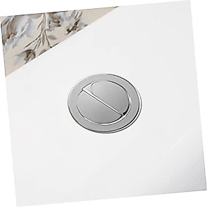 Cabilock 2pcs toilet button toilet accessories dual flush button toilet parts toilet water tank parts accessories for sterling toilet replacement parts Plastic Toilet Push Button pure suite