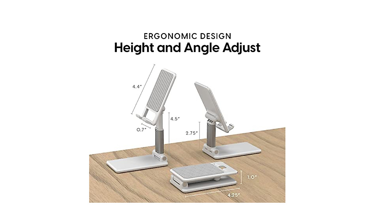TALK WORKS Adjustable Cell Phone Desk Mount for iPhone