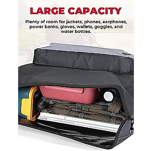 KEMIMOTO 50L Motorcycle Saddlebags with 30L Motorcycle Saddlebags