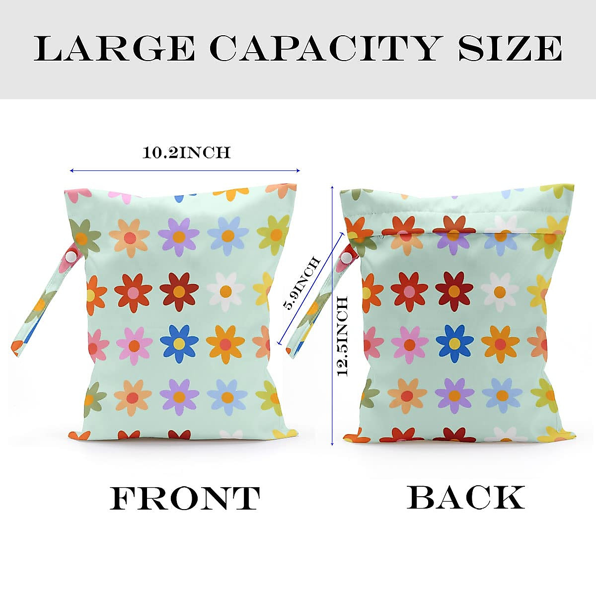 zcyxuuw Wet bag, Wet dry bag, swimsuit, travel, beach, pool, diapers, dirty yoga gym clothes, toiletries, waterproof Heart Decor Bohemian heart romantic birthday gift, 2 piece set.