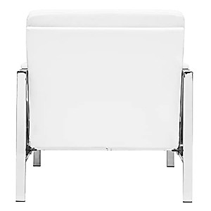 Studio Designs Home Arms, Modern Atlas Accent Chair, 250, White