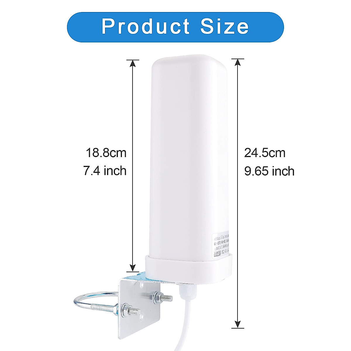 4G LTE Antenna: 4G Antennas Outdoor Dual SMA Male 3G / 4G / LTE Omni-Directional SMA Antenna for Router Mobile Hotspot Wireless Home Phone
