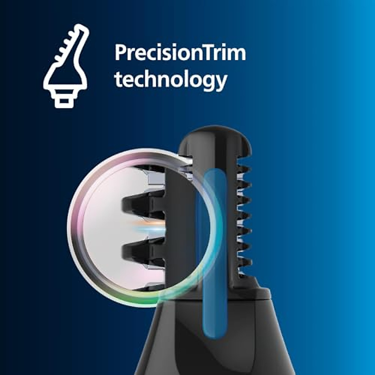 Nose Hair Trimmer, Series 3000 Nose, Ear and Eyebrow Trimmer Showerproof with Protective Guard System, Battery-Operated, No pulling Guaranteed - NT3650/16